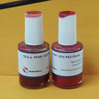 For Tesla Paint Code PPMR New Red Pearl Touch Up Paint (2 Layer) +Fine ...