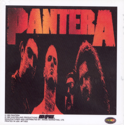 PANTERA - RED - STICKER/DECAL - BRAND NEW VINTAGE - MUSIC BAND 067 | eBay