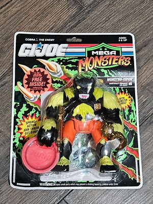 GI Joe Mega Marines Monsters Monstro Viper Figure MOC Hasbro 1993 HIGH ...