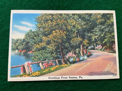 Greetings from Saxton Pennsylvania Vintage Postcard | eBay