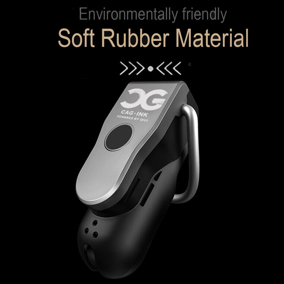 QIUI Bluetooth Male Chastity Device APP Remote Control Cage Ring ...
