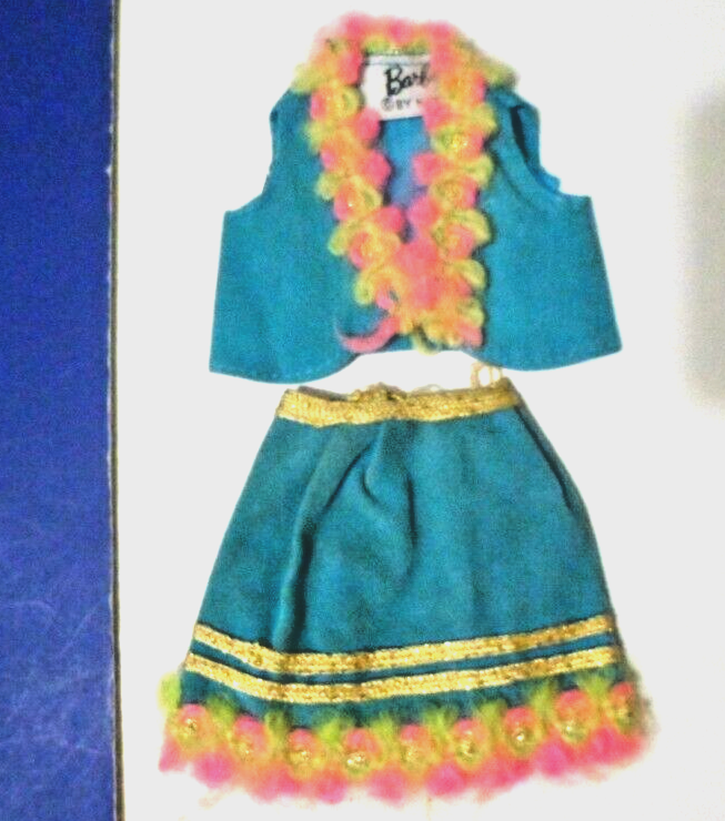 MATTEL BARBIE #1458 GYPSY SPIRIT VEST SKIRT DOLL CLOTHES 1970 | eBay