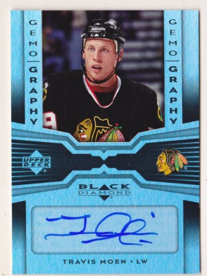 05-06 Black Diamond Travis Moen Auto GEMOGRAPHY Blackhawks 2005 | eBay