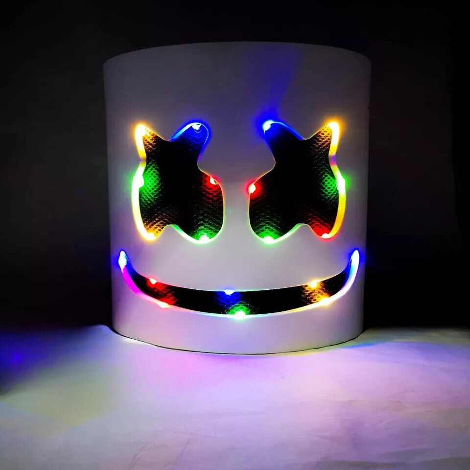 MARSHMELLO DJ MASK FULL HEAD LED HELMET – PERFECT CHRISTMAS PARTY ...