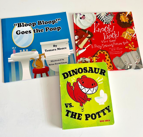 Lot of 3 Potty Training Books: Dinosaur vs The Potty, Bloop Bloop! Goes ...