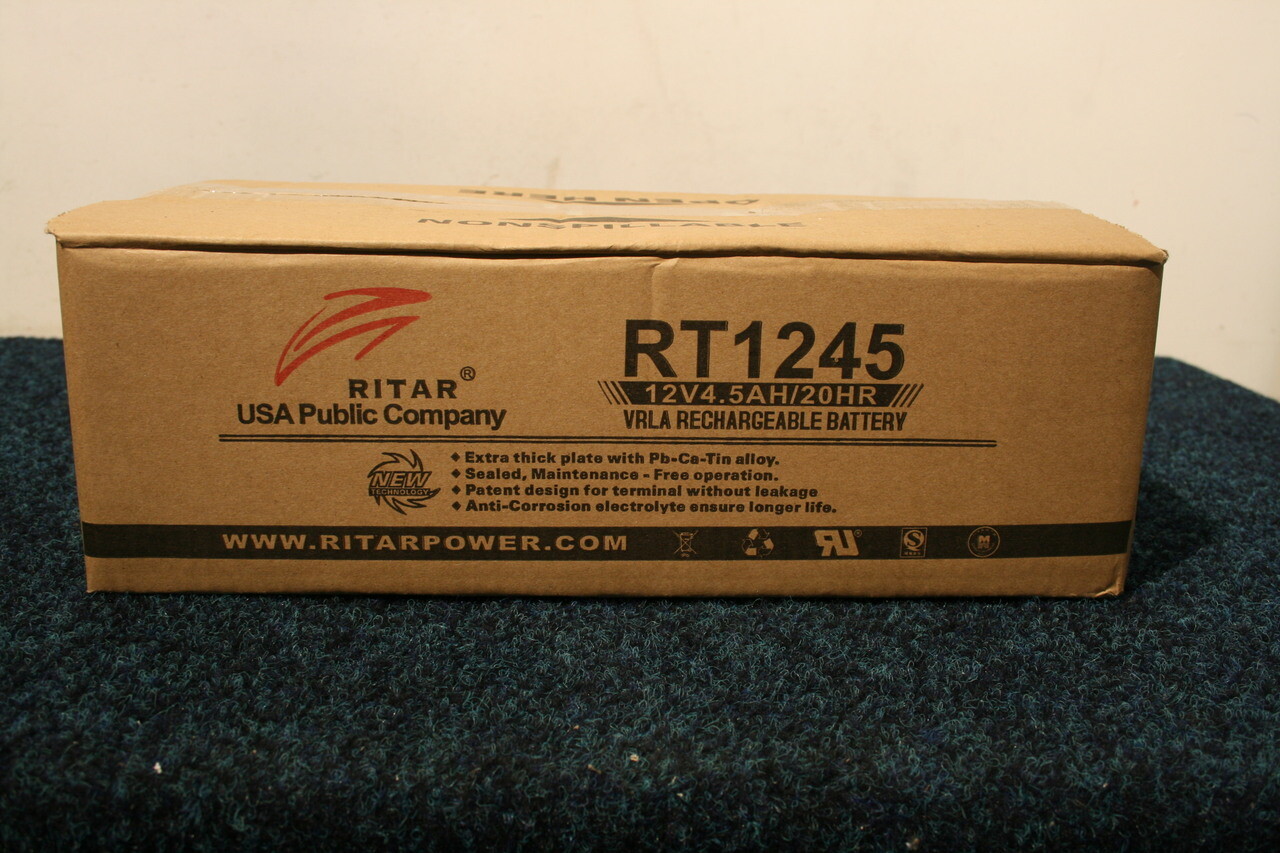 Ritar RT1245 - 12v 4.5 Ah - Brand new Battery - F2 terminal - 12 Month ...