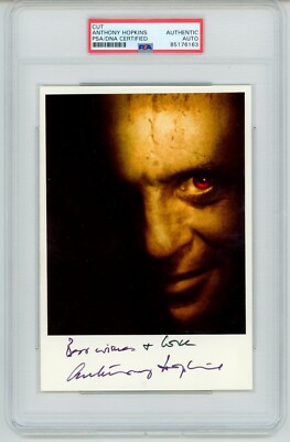 Anthony Hopkins ~ Signed Hannibal Lecter Silence of the Lambs Autograph ...