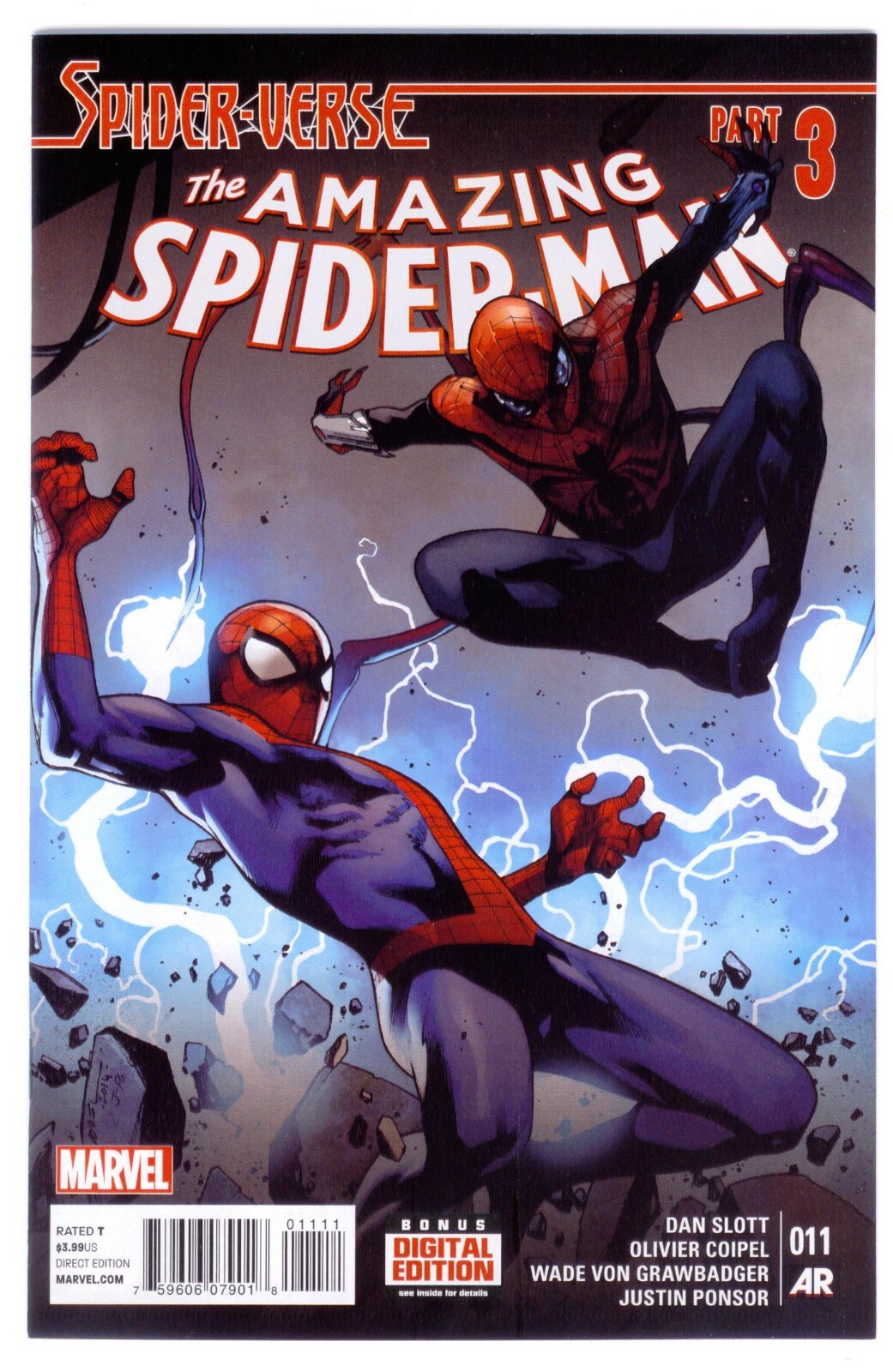 AMAZING SPIDER-MAN Vol.3 #11(2/15)1:FULL SOLUS(2nd SPIDER-PUNK)CGC IT(9 ...