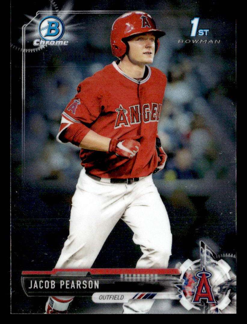 2017 Bowman Draft #BDC-105 Jacob Pearson Chrome Card Los Angeles Angels ...