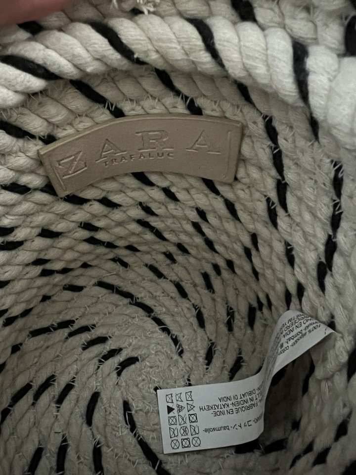 Zara Tassel Bi-color Rope Crossbody/shoulder Bag | eBay