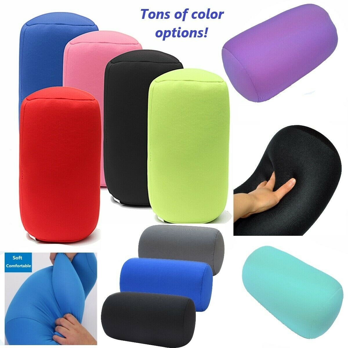 Tube Microbead Pillows Squishy Pillows 2 Pcs Microbead Bolster Tube