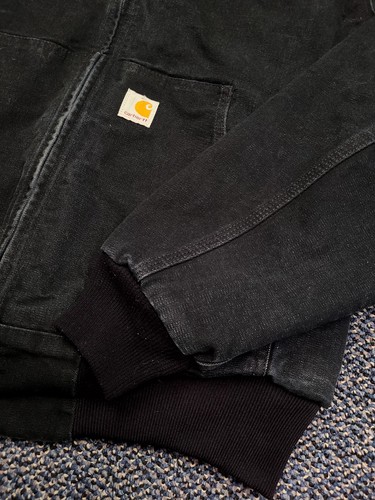 Carhartt Jacket J131 Blk Size Large Hood | eBay