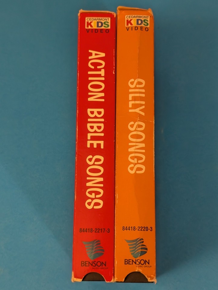 Cedarmont Kids VHS Lot of 2 - Action Bible Songs / Silly Songs ...