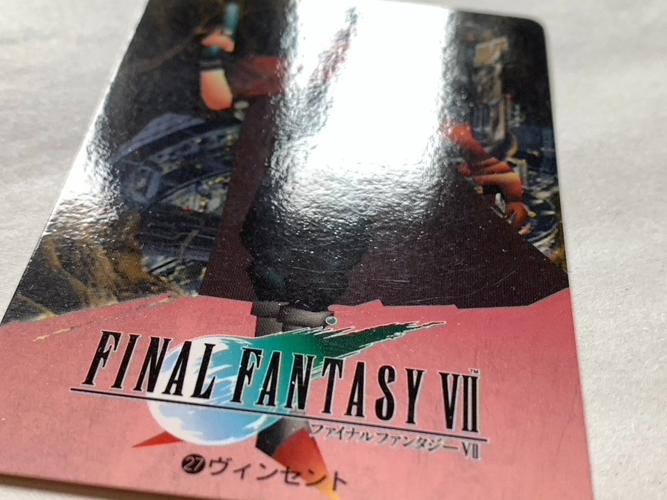 Vincent Valentine FINAL FANTASY VII FF7 SQUARE japanese card Bandai No ...