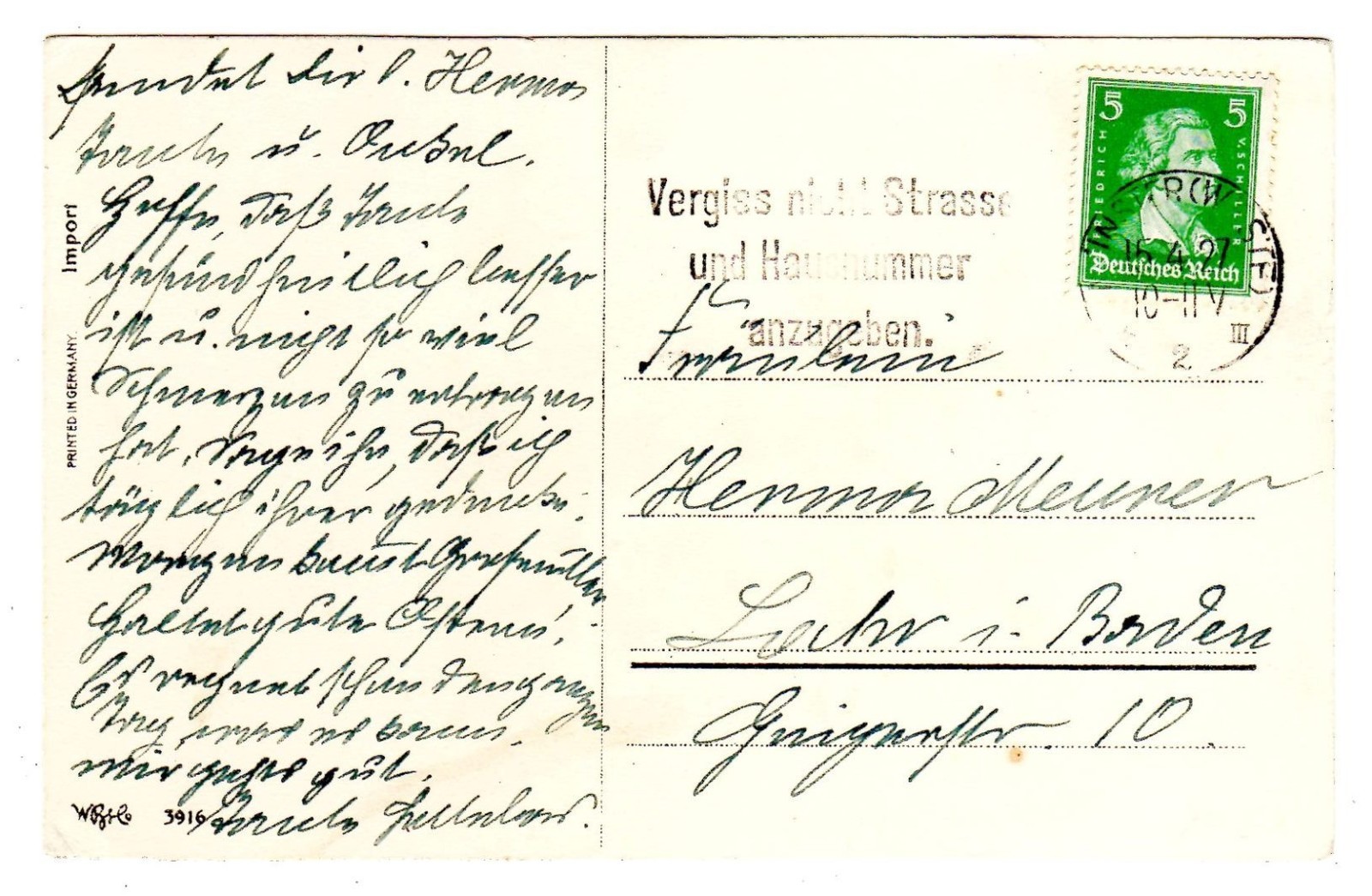 POSTCARD GERMAN EASTER GREETING RABBITS DANCE 1927 | eBay