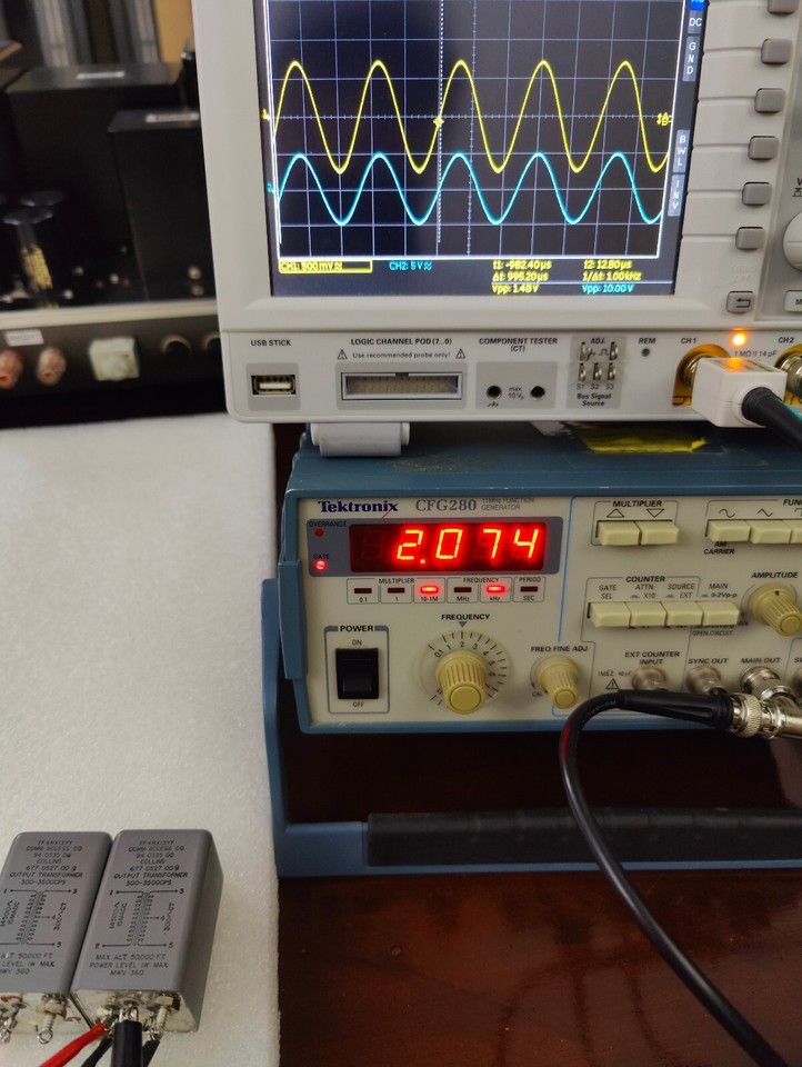 NOS Pair Collins Tube Output Transformer 15mA DC Single Ended Preamp ...