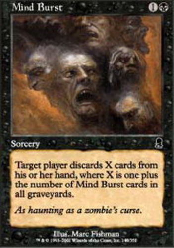 1 x Mind Burst - Foil - Odyssey - Moderate Play - MTG | eBay