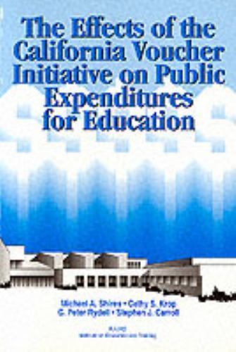 Effects of the California Voucher Initiative on Public Expenditures for ...