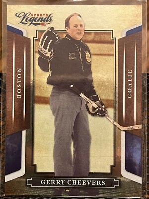 GERRY CHEEVER 2008 AMERICANA "SPORTS LEGENDS" GOALIE STANLEY CUP HOF ...