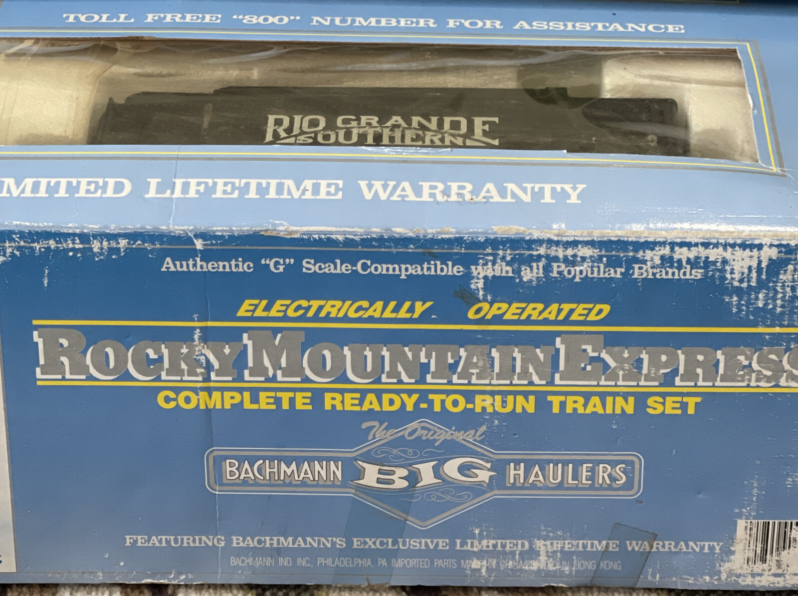 Bachmann Big Haulers Rocky Mountain Express G-Scale Electric Train Set ...