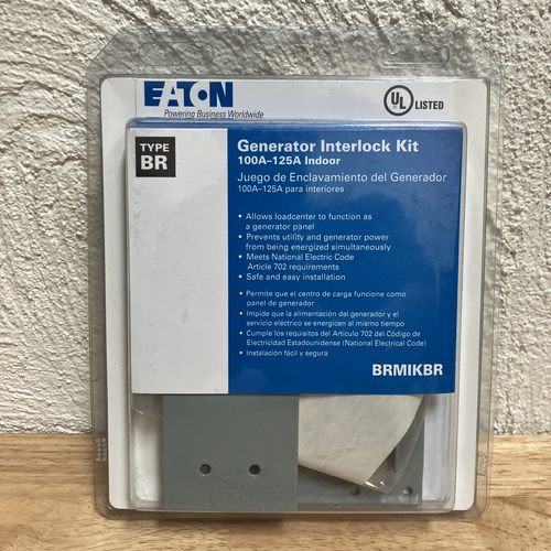 NEW Eaton Generator Interlock Kit 100-125 amp BRMIKBR Factory Sealed | eBay