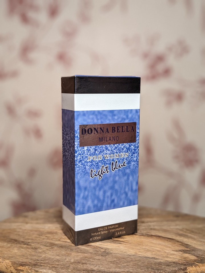 Fragrance Couture DONNA BELLA MILANO LIGHT BLUE 3.4 Oz EDP Spray Women ...