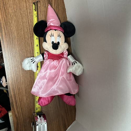 Disneyland Minnie Mouse Pink Dress Princess Plush Stuffed Animal Toy 13 ...