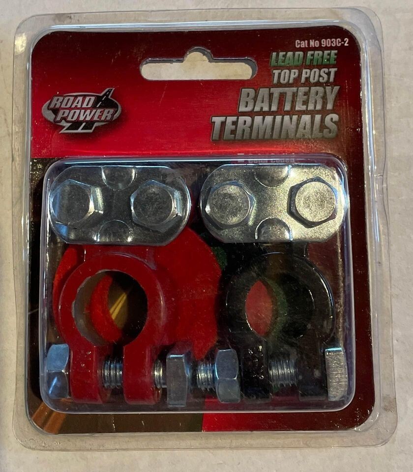 Road Power Battery Terminals Top Post Set 2 Black and Red- 903C-2 | eBay