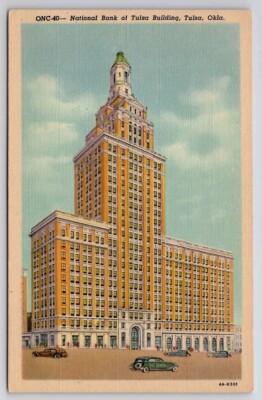 Tulsa Okla National Bank Of Tulsa Building Oklahoma Postcard D42 | eBay