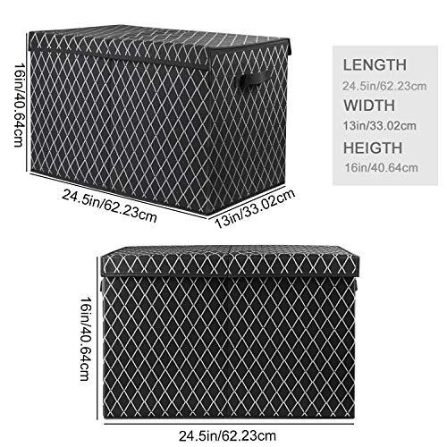 Toy Chest Box Storage Bins for Boys Girls, Kids Large Collapsible ...