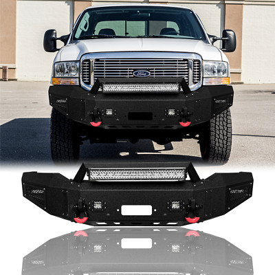Vijay For 1999-2004 Ford F250-F450&Excursion Front Bumper W/Winch Plate ...