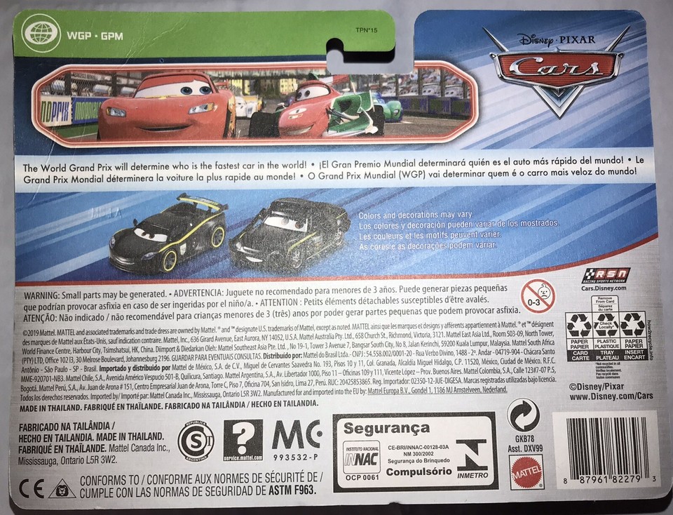 New Disney Pixar Cars 2 Pack Lewis Hamilton & Bruce Boxmann Same Day ...