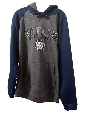 Men's Butler University Bulldogs Blue/Grey Hoodie Sweatshirt Size XXL ...