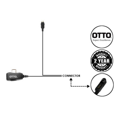 Otto LOC Replacement 2-Wire Connector for Motorola XPR 3300 and XPR ...