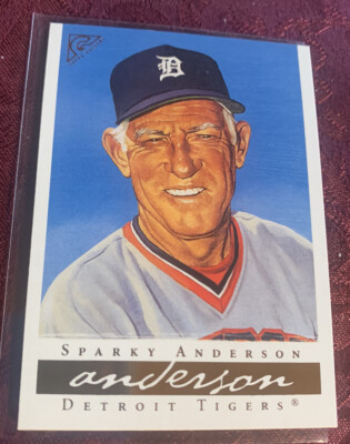 Sparky Anderson 2003 Topps Gallery HOF card #73, Detroit Tigers MLB HOF ...