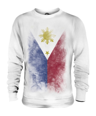 PHILIPPINES FADED FLAG UNISEX SWEATER PILIPINAS PHILIPPINE FILIPINAS ...