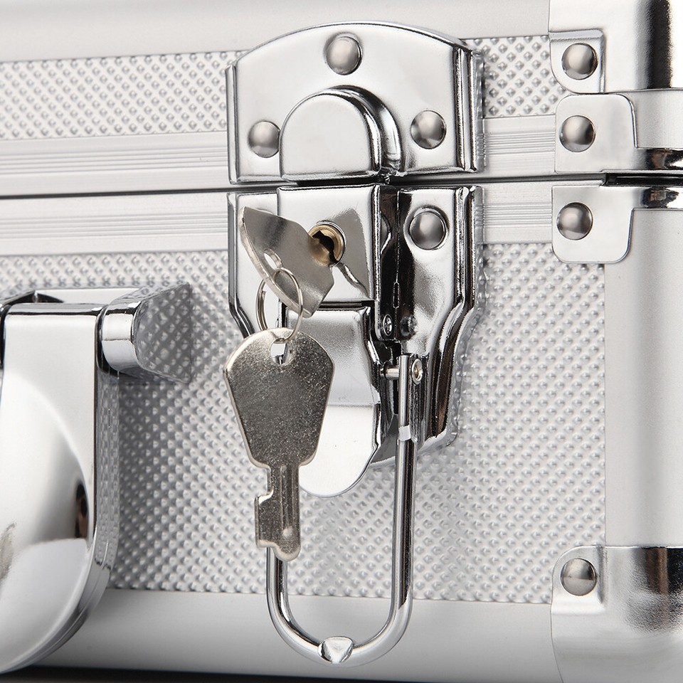 Small Carrying Case Aluminum Flight Cases Silver Portable Equipment ...