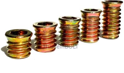 M6 & M8 Type E Insert Nut Interface Screws For Wooden Furniture | eBay UK