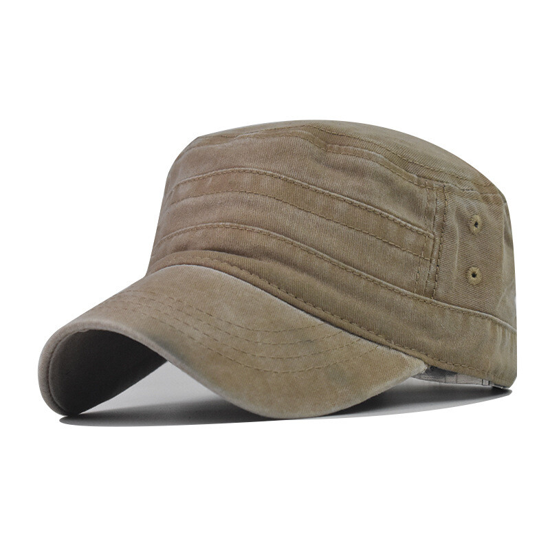 Classic Cotton Army Hat Military Cadet Patrol Style Simple Adjustable ...
