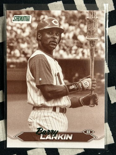 Barry Larkin 2024 TOPPS STADIUM CLUB GREEN SEPIA PROOF CARD | eBay