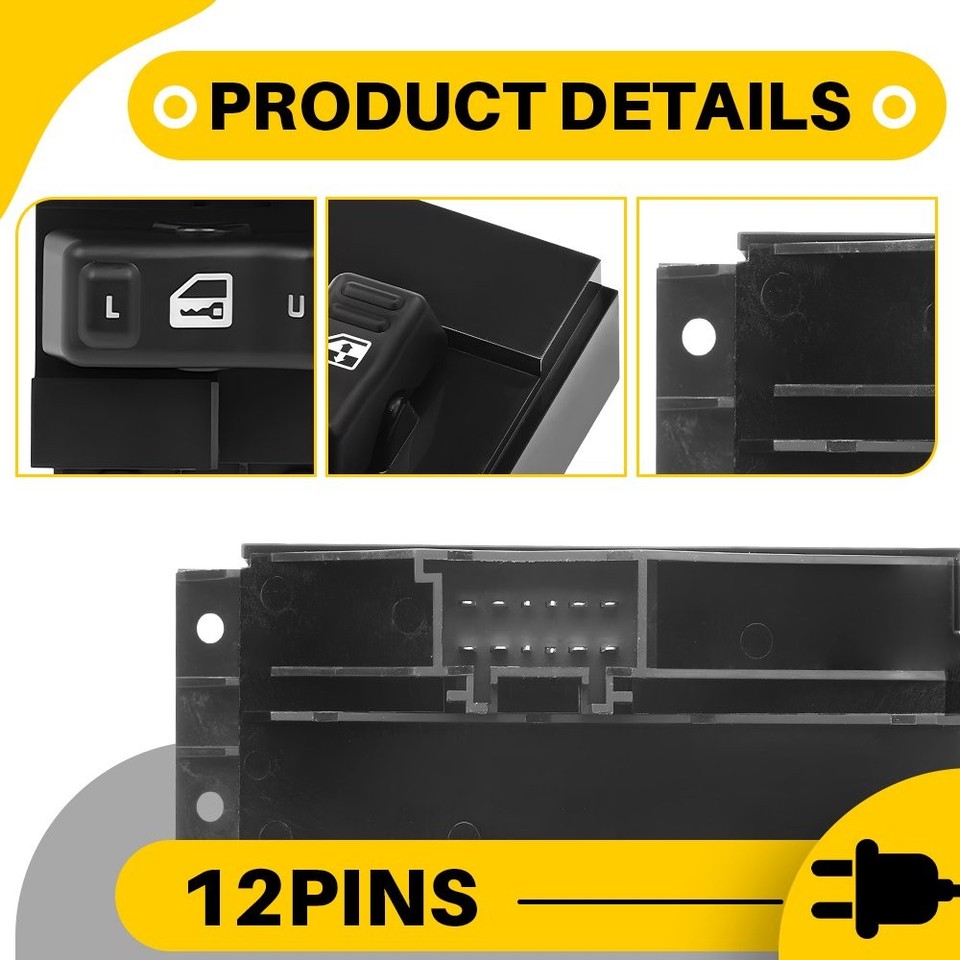 Right Power Window Switch for 2000-2002 Chevy Tahoe Suburban GMC Yukon ...