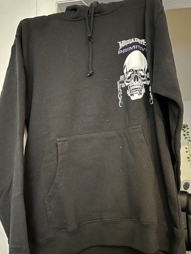 Primitive MegaDeth Pull Over Vic Rattle head Double Sided Hoodie NWT ...