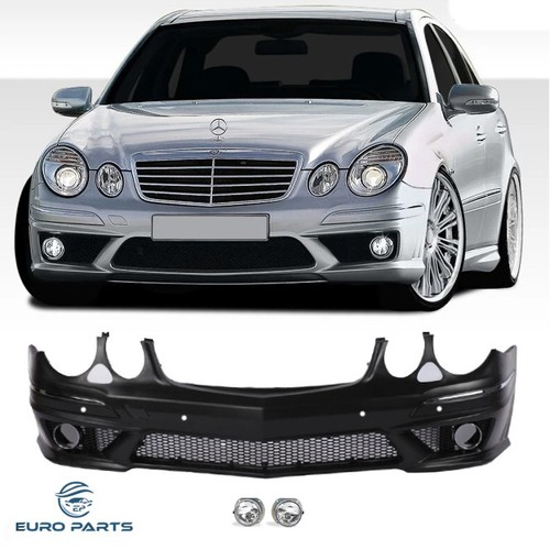 For 2004-2008 Benz W211 E-Class Front Bumper Body Kit W/PDC E63 AMG ...