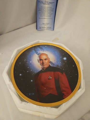 Star Trek Captain Picard The Power of Command Plate Hamilton Collection ...