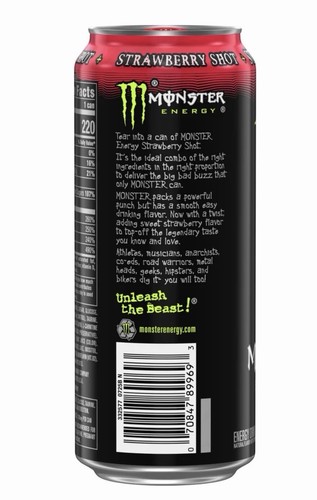🔥 3 Count NEW Monster Energy Strawberry Shot Factory Sealed UNRELEASED ...