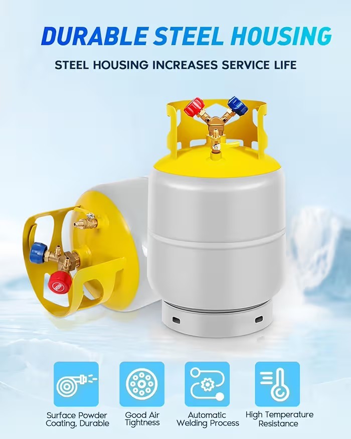 FAHKNS 30 LB Refrigerant Recovery Tank R12, R22, R134A, R410A ...