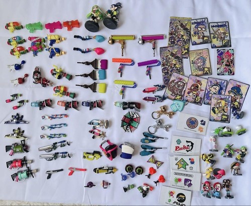 Splatoon Weapon Collection Lot 63 + Amiibo Set Curling Bomb Nawabari ...