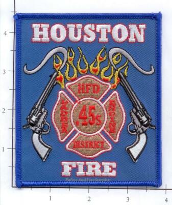 Texas - Houston Station 45 TX Fire Dept Patch - 45's | eBay