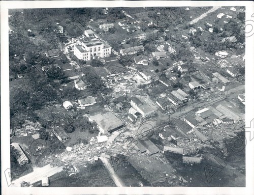 1957 Cameron Louisiana Hurricane Audrey Left Large Path of Wreckage ...