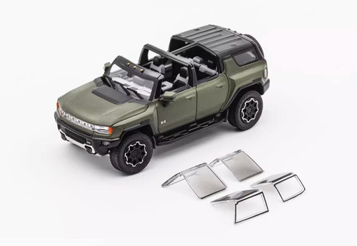 GCD 1:64 Green Hummer EV ORV SUV Sports Model Toy Diecast Metal Car | eBay